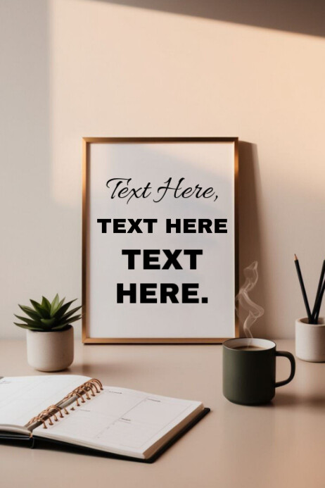 Brown Professional Editable Mockup Design Poster Template | PosterMyWall