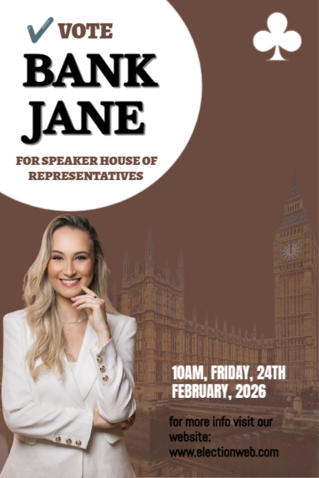 Brown Professional Election And Campaign Poster Template | PosterMyWall