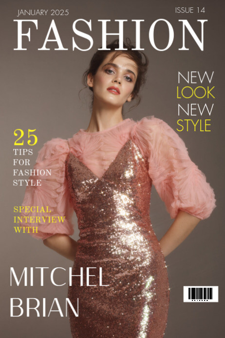Copy of Brown Professional Fashion Magazine Model Poster | PosterMyWall