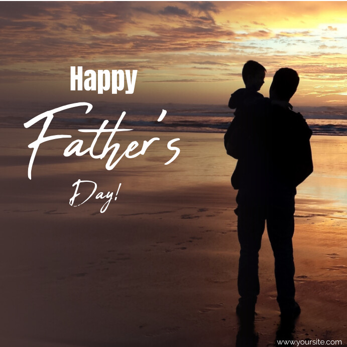 Brown Professional Father's Day Instagram Pos Template | PosterMyWall