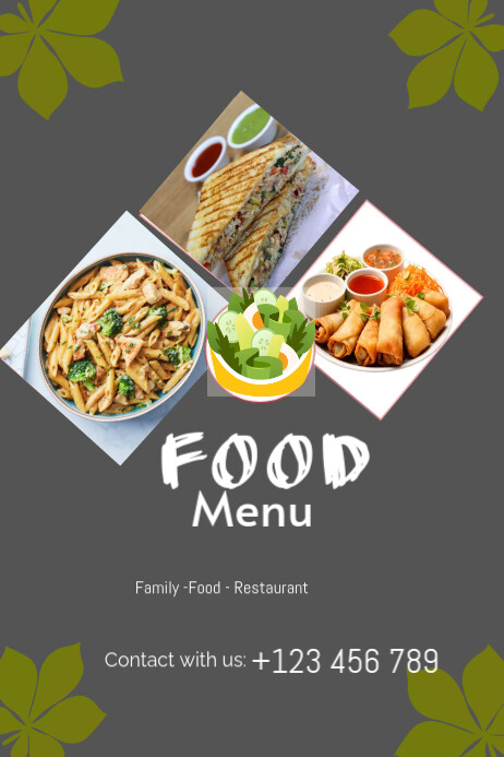 Plantilla de Brown Professional Food Menu Poster | PosterMyWall