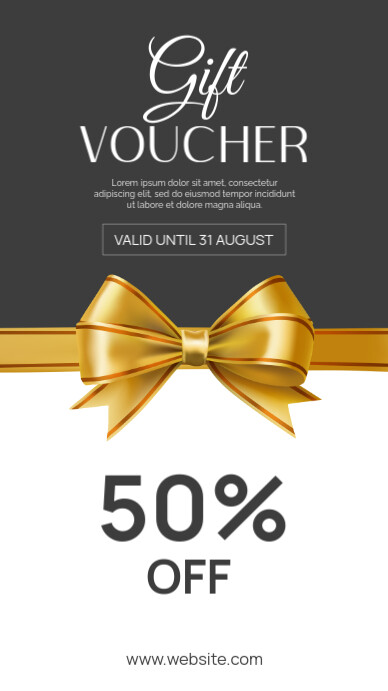 Copy of Brown Professional Gift Voucher Ads Instagram Story | PosterMyWall