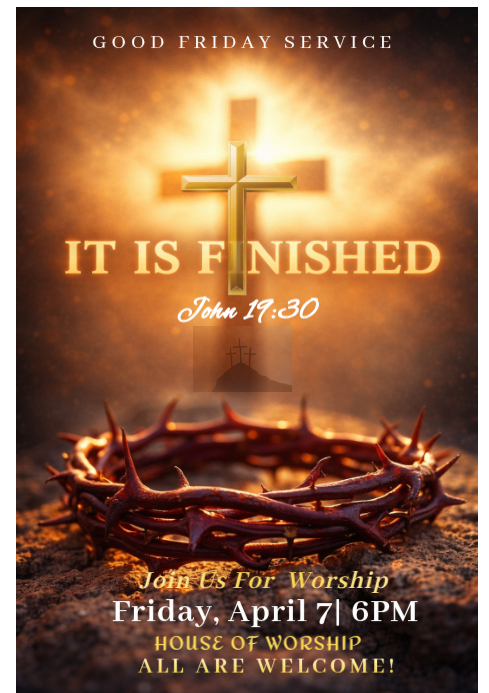 Brown Professional Good Friday Service A3 journey to the cross, good ...