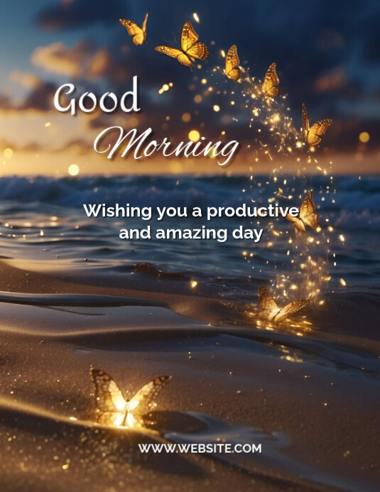 Copy of Brown Professional Good Morning Flyer (us Le | PosterMyWall