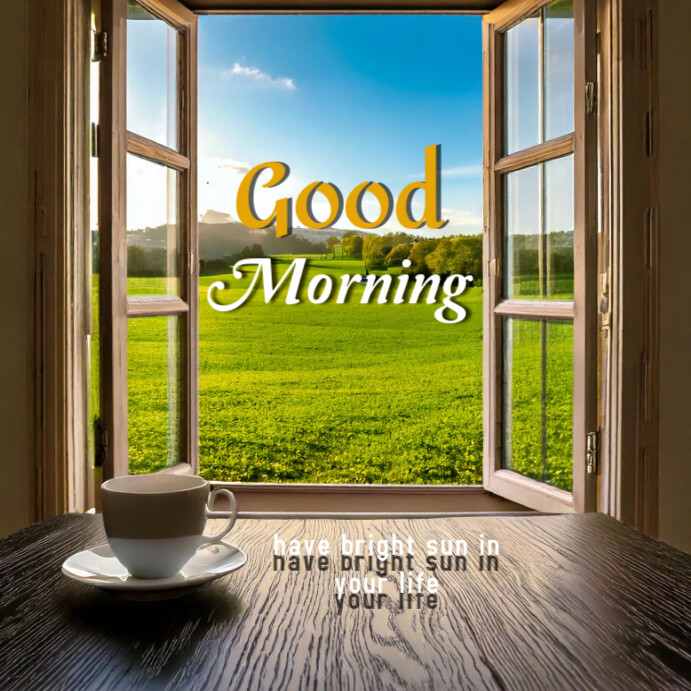 Brown Professional Good Morning Instagram Post Template | PosterMyWall