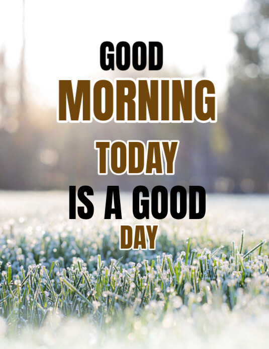 Brown Professional Good Morning Templates Flyer (us Letter) | PosterMyWall