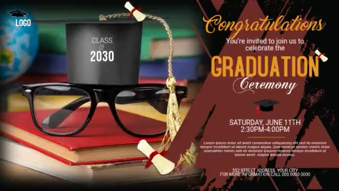 Graduation Ceremony Template | PosterMyWall