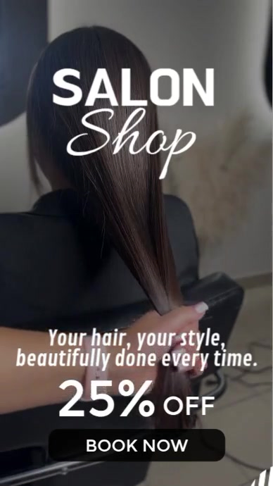 Copy of Brown Professional Hair Salon Instagram Reel | PosterMyWall