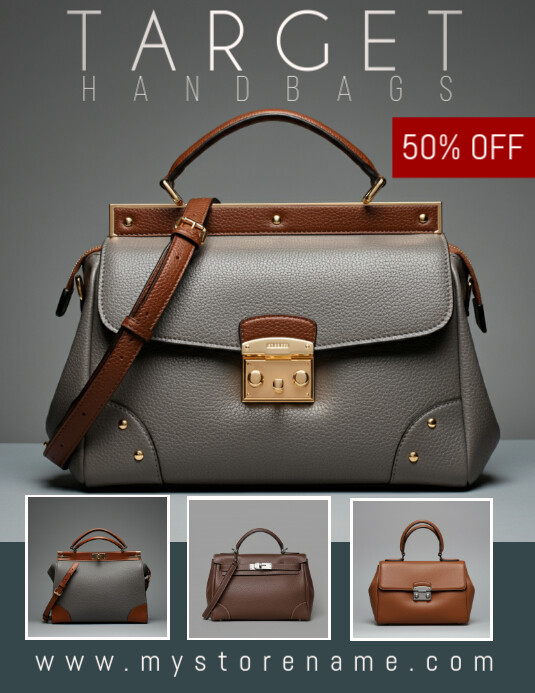 Copy of Brown Professional Handbags Flyer (us Letter) | PosterMyWall