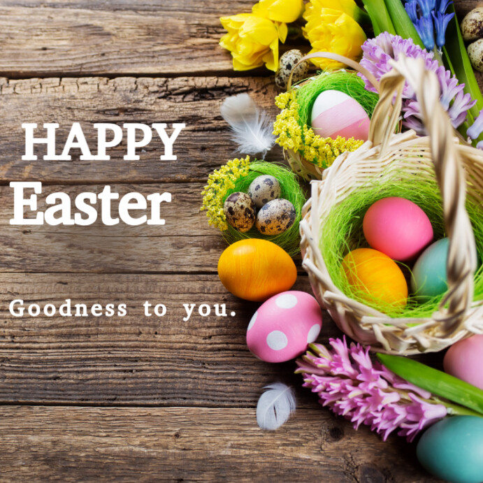 Plantilla de Brown Professional Happy Easter Instagram Post | PosterMyWall