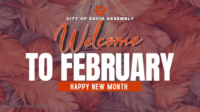 Brown Professional Happy New Month Digital Display (16:9) Template ...