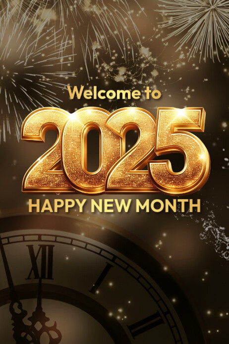 Brown Professional Happy New Year Poster Template | PosterMyWall