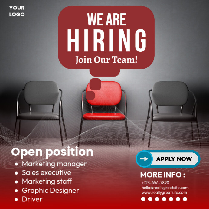 Brown Professional Hiring Instagram Post Templat | PosterMyWall