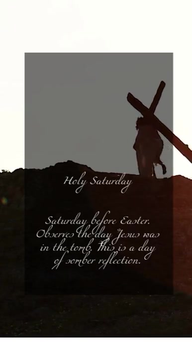 Brown Professional Holy Week Schedule Instagram Story Template ...