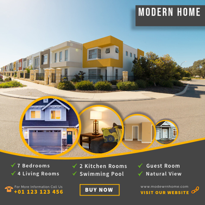 Copy of Brown Professional Home For Sale Ad Instagram Post | PosterMyWall