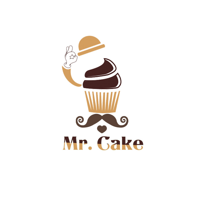 Brown Professional Illustrative Cake Shop Log Template | PosterMyWall