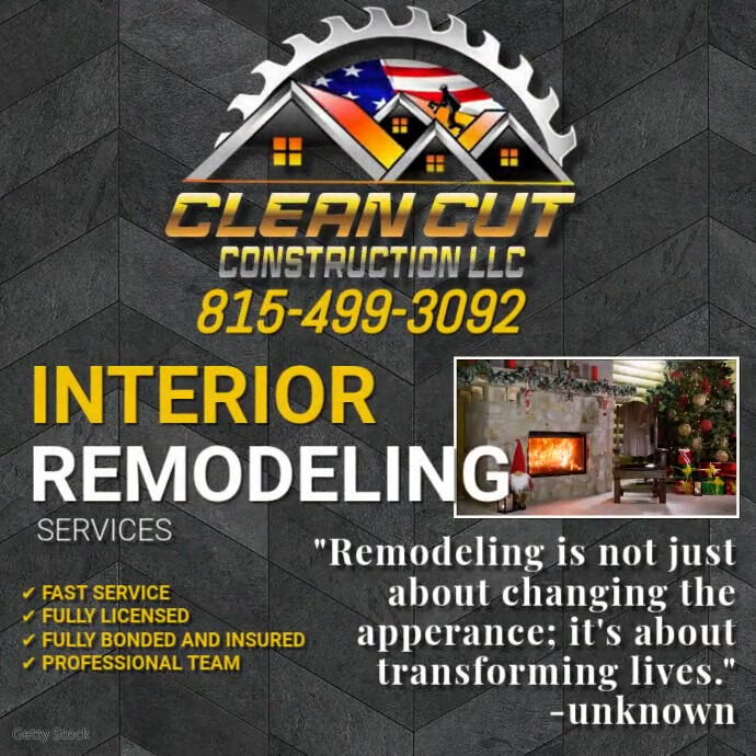 Brown Professional Interior Remodeling Square (1:1) Template | PosterMyWall