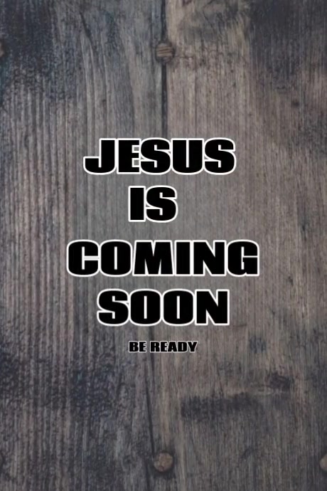 Brown Professional Jesus Is Coming Soon Poster Template | PosterMyWall