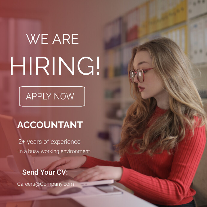 Brown Professional Job Vacancy Ad Instagram P Template | PosterMyWall