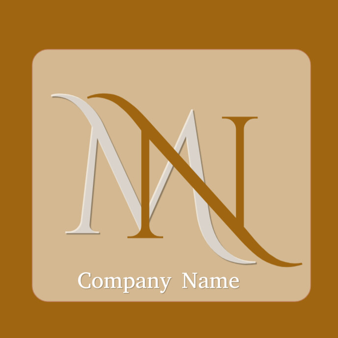 Brown Professional Logo Name Album Cover Template | PosterMyWall