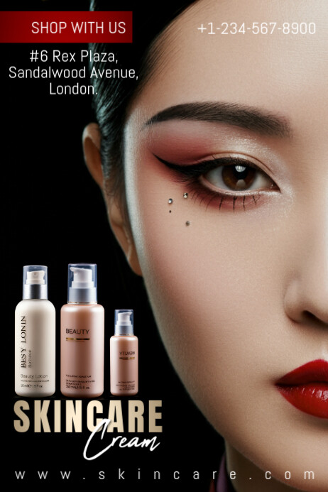 Brown Professional Lotions And Cream Store Poster Template | PosterMyWall