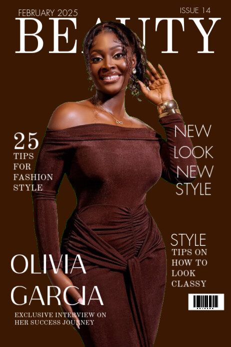 Plantilla de Brown Professional Magazine Cover Design Poster | PosterMyWall