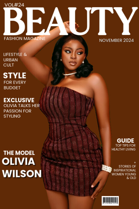 Copy of Brown Professional Magazine Cover Design Poster | PosterMyWall