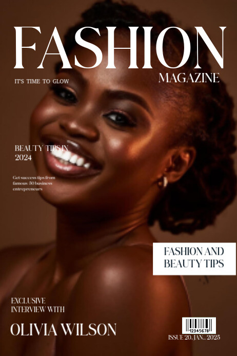 Plantilla de Brown Professional Magazine Cover Design Poster | PosterMyWall