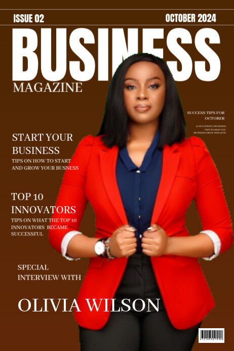 Copy of Brown Professional Magazine Cover Design Poster | PosterMyWall