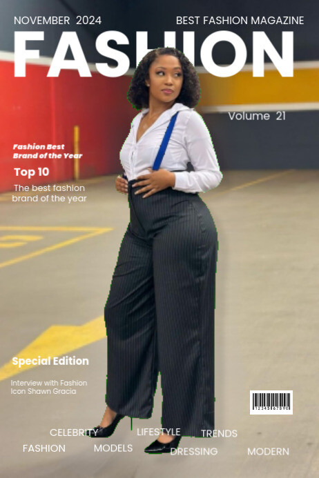 Brown Professional Magazine Cover Model Poster Template | PosterMyWall