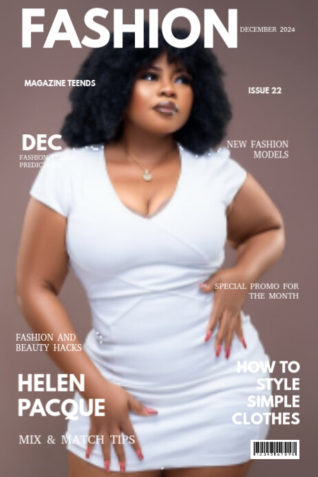 Brown Professional Magazine Cover Model Poster Template | PosterMyWall