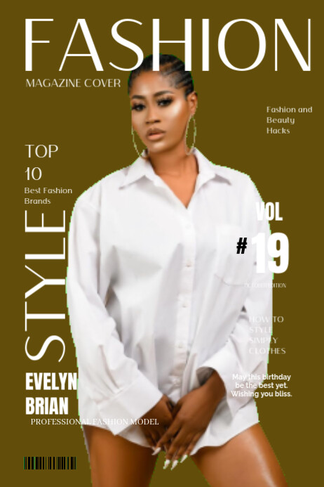 Brown Professional Magazine Cover Poster Template | PosterMyWall