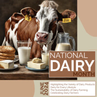 National Dairy Month Template | PosterMyWall