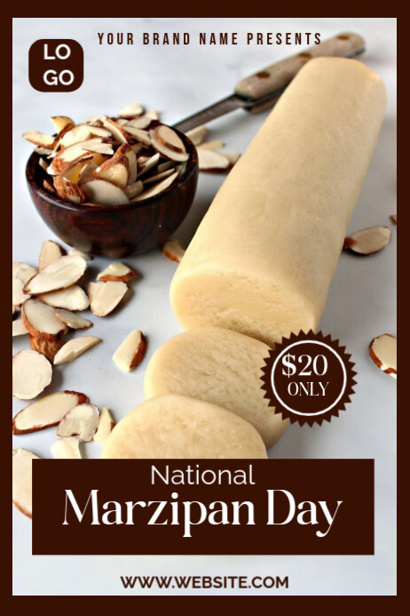 Copy of Brown Professional National Marzipan Day Poster | PosterMyWall