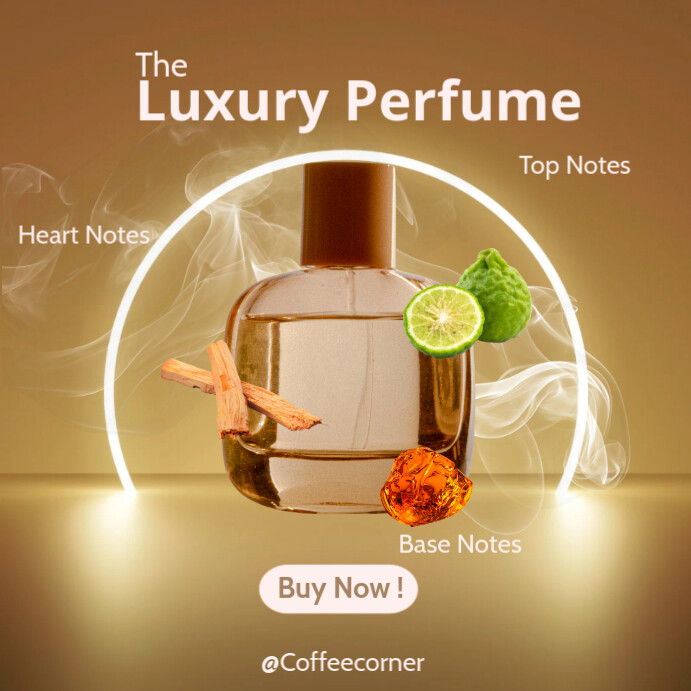 Brown Professional Perfume Instagram Post Template | PosterMyWall