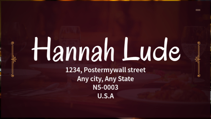 Brown Professional Personalized Name Display Digital Display Template ...