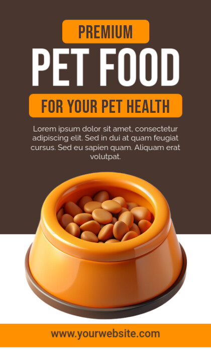 Brown Professional Pet Food Us Legal Template | PosterMyWall