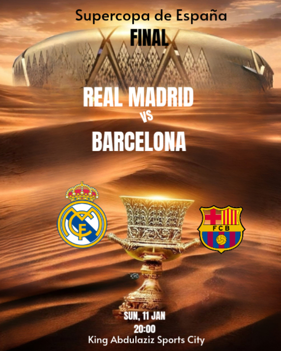 Brown Professional Real Madrid Vs Barcelona Supercopa Final Instagram ...