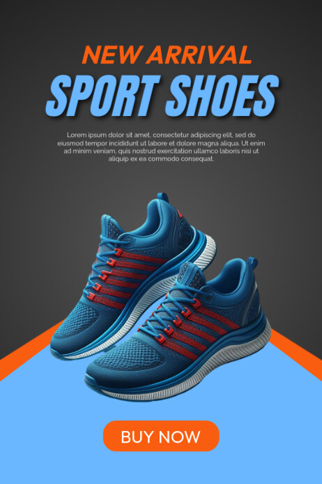 Brown Professional Sport Shoe Sale Ads Poster Template | PosterMyWall