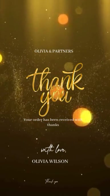 Brown Professional Thank You Video Digital Display (9:16) Template ...
