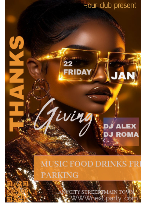 Brown Professional Thanks Giving Poster Template | PosterMyWall