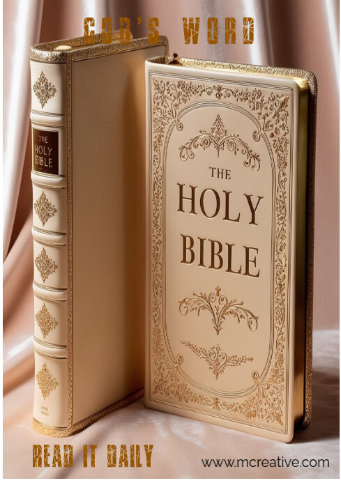 Brown Professional The Holy Bible A4 Template | PosterMyWall