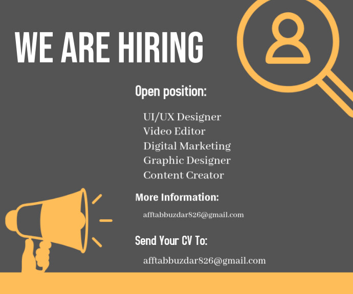 Brown Professional We Are Hiring Job Banners Medium Rectangle Template ...