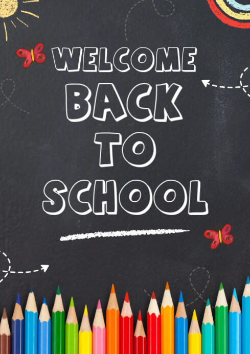 Brown Professional Welcome Back To School Posters Design A1 Template ...