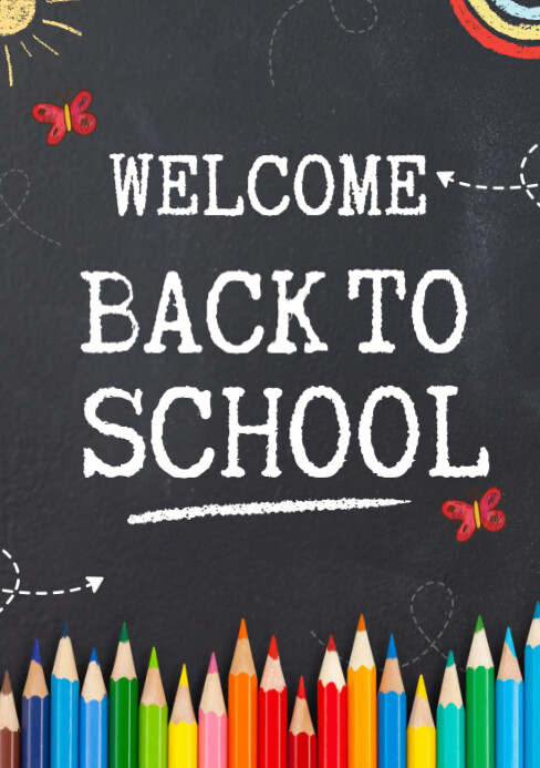 Brown Professional Welcome Backg To School A5 Template | PosterMyWall