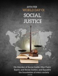 World day of Social justice Template | PosterMyWall