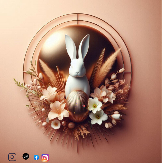 Copy of Brown Rabbit And Egg Album Cover | PosterMyWall