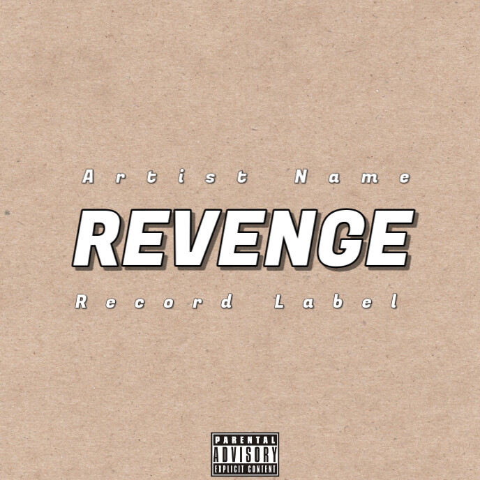 Brown Revenge Mixtape Cover Artwork Album Cover Template | PosterMyWall
