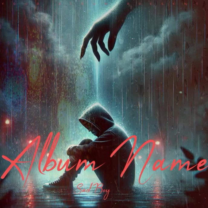 Brown Sad Boy Album Cover Template | PosterMyWall