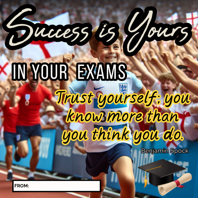 Brown Success In Exams Card Template Instagra | PosterMyWall